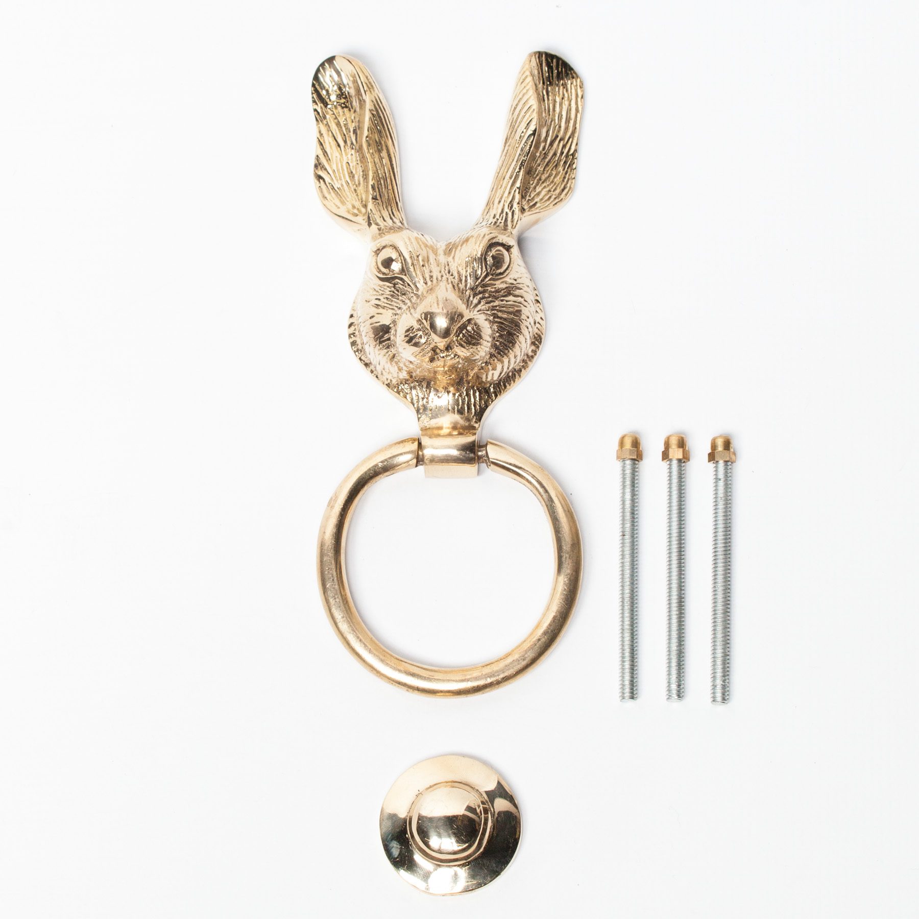 Brass Rabbit Door Knocker - Glasstone Furniture