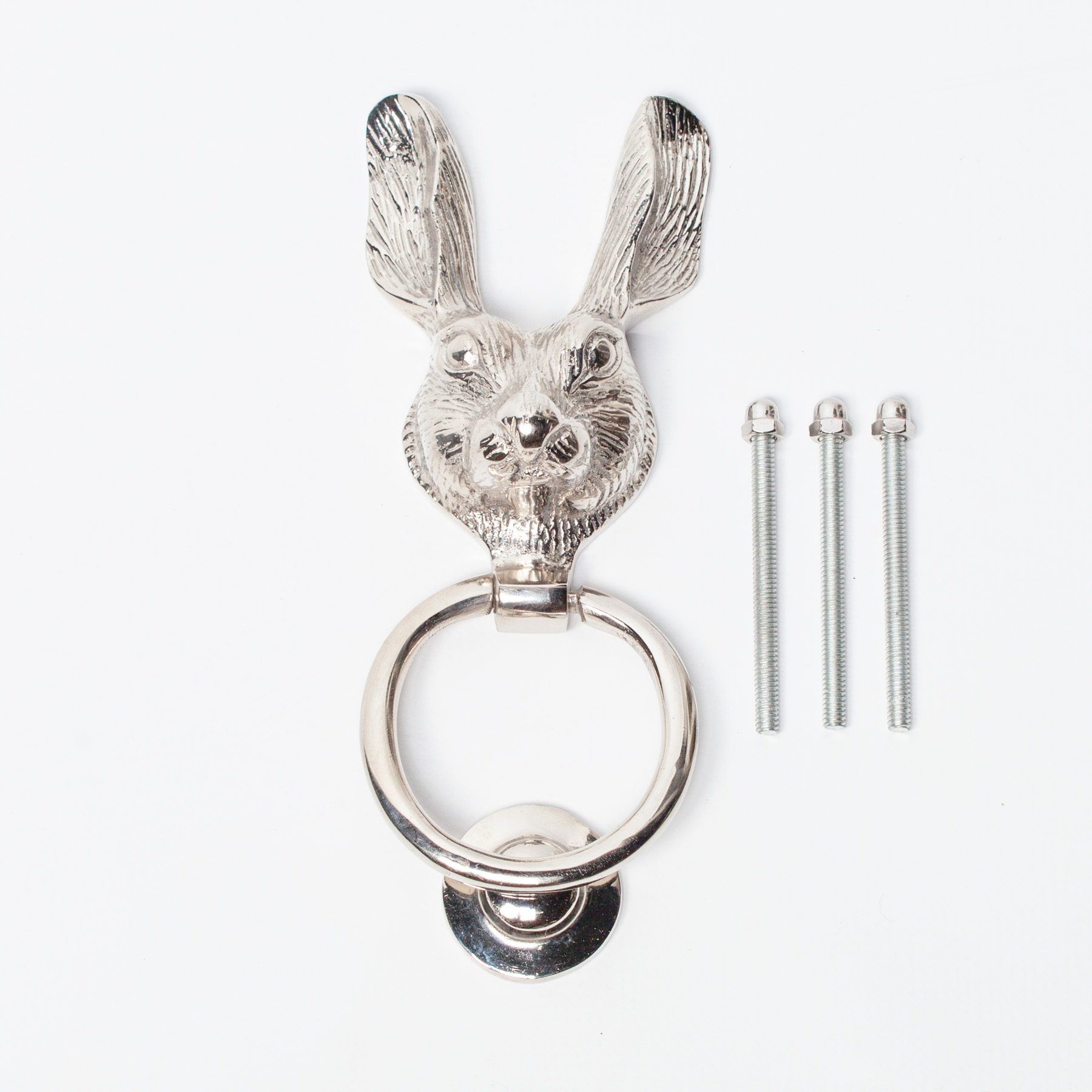 Chrome Rabbit Door Knocker - Glasstone Furniture