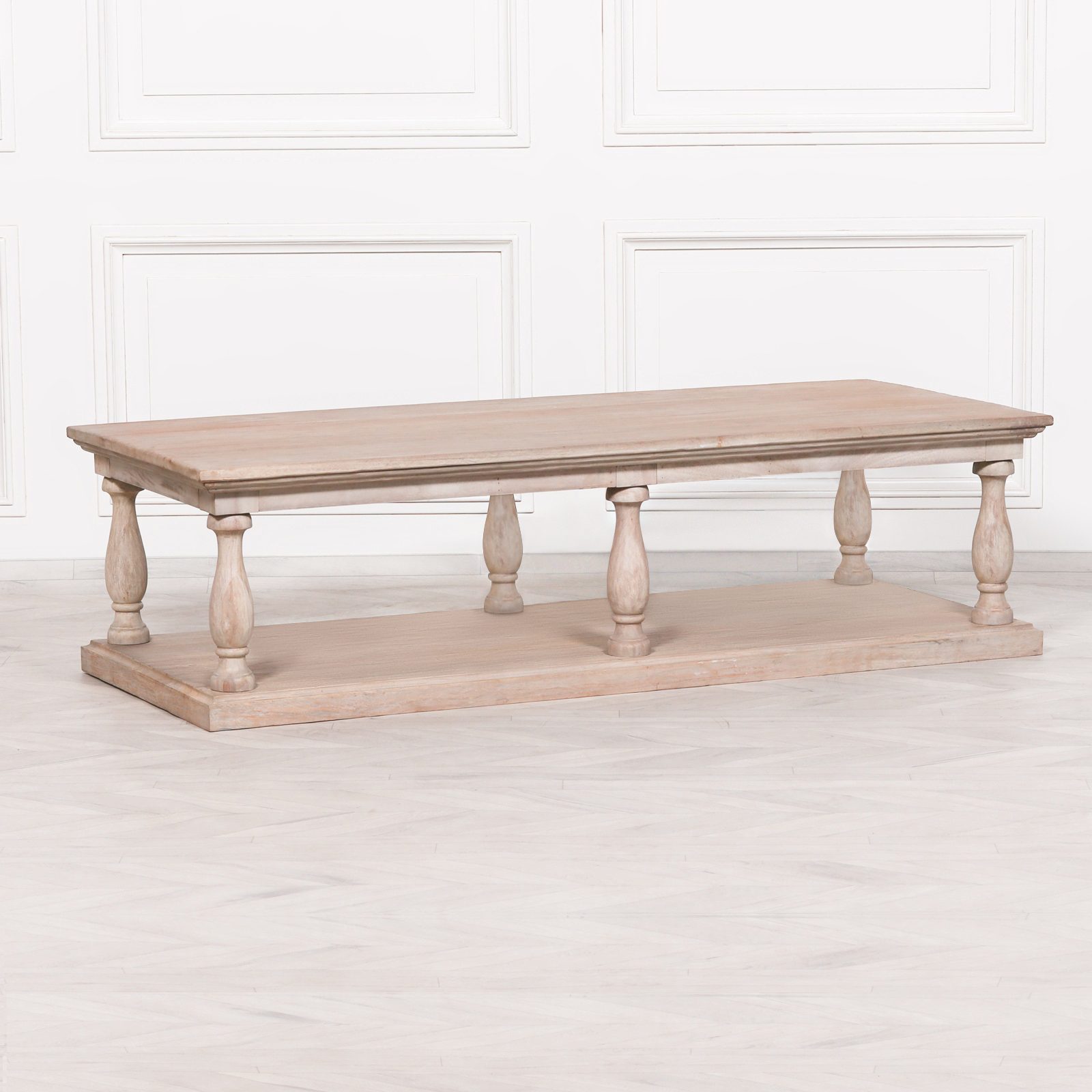 Rustic Column Coffee Table - Glasstone Furniture