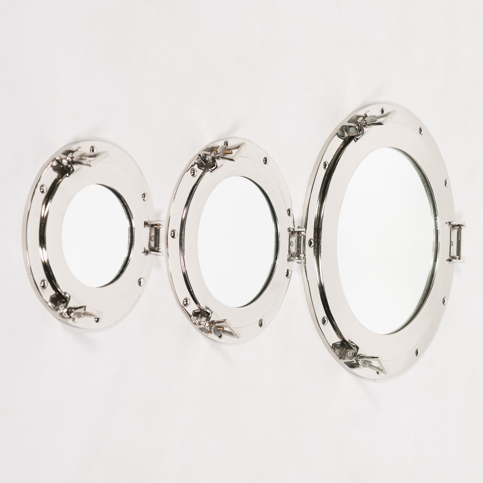 Polished Port Hole Mirror - Glasstone Furniture