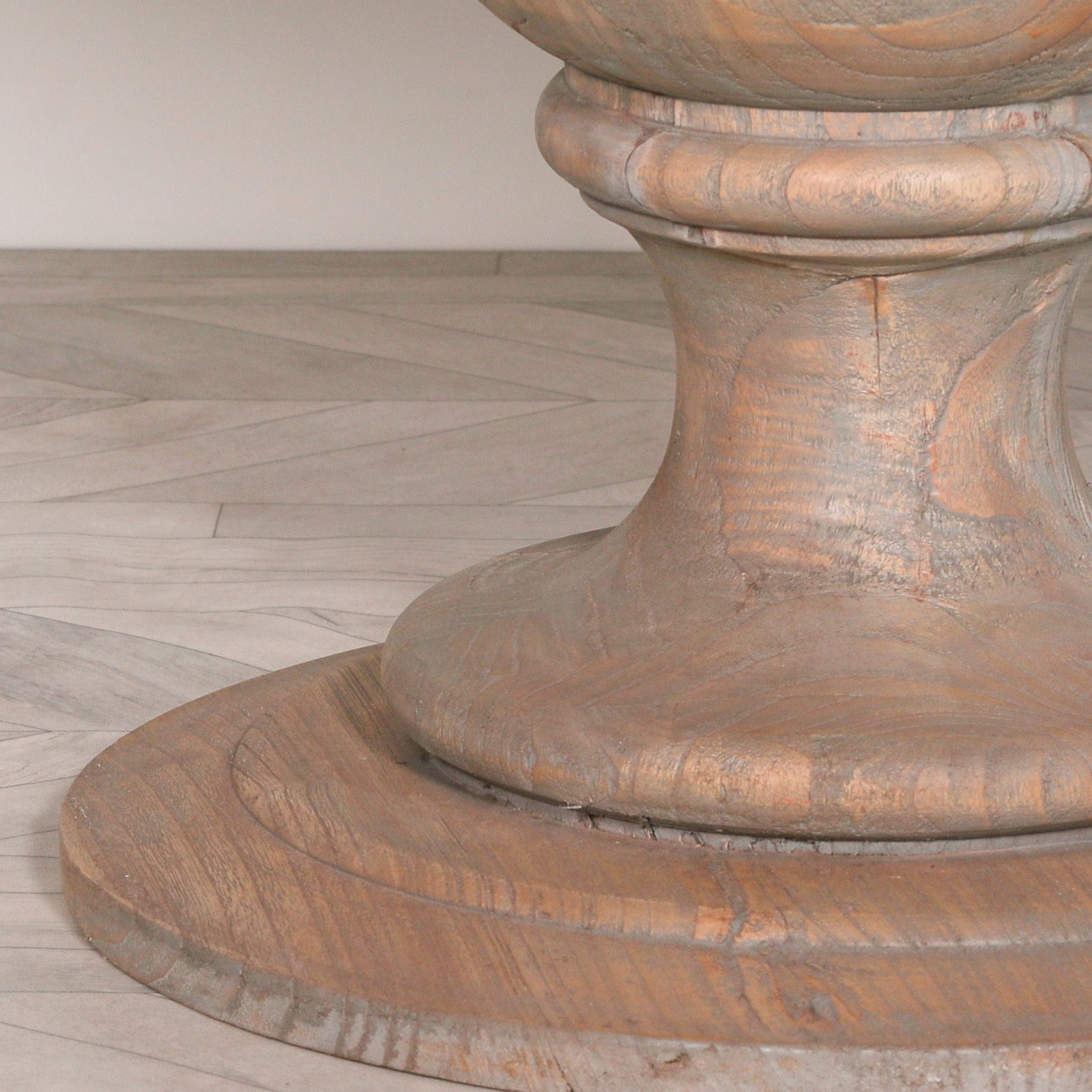 Rustic Wooden Round Dining Table 162cm - Glasstone Furniture