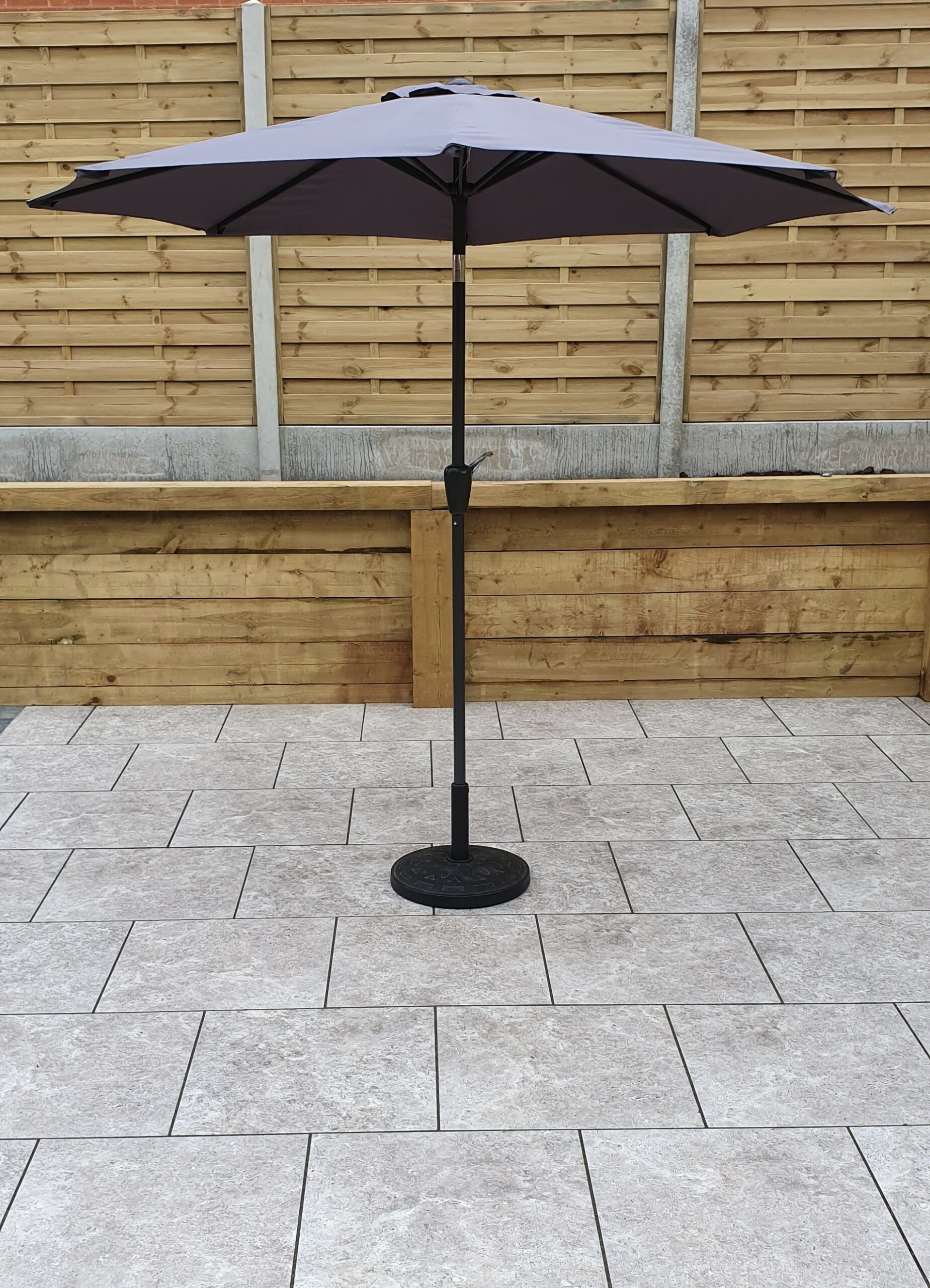 2.5m Table parasol with tilt in Grey - Glasstone Furniture