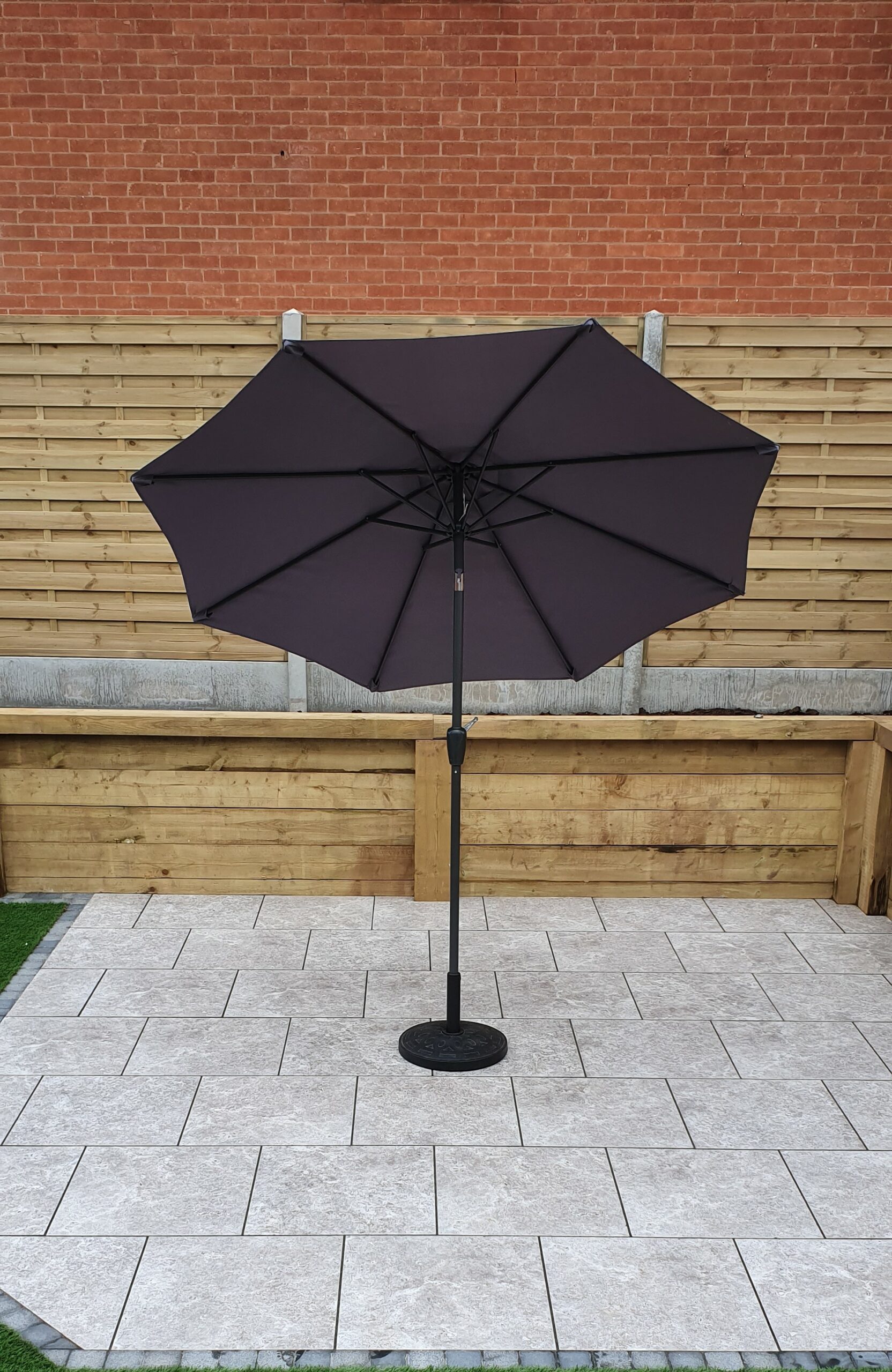 2.5m Table parasol with tilt in Grey - Glasstone Furniture