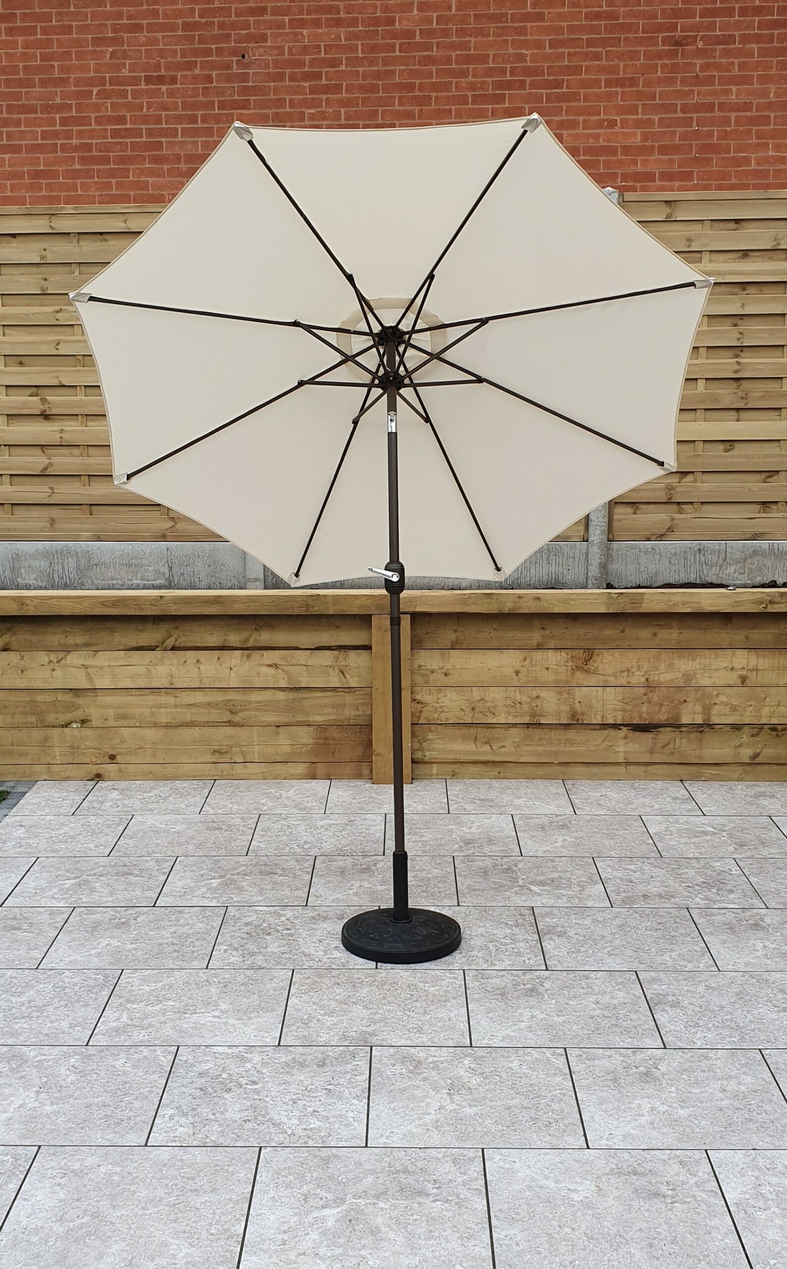 2.5m Table parasol with tilt in Beige - Glasstone Furniture