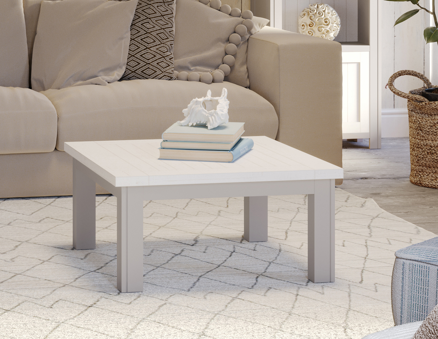 Greystone - Low Square Coffee Table - Glasstone Furniture