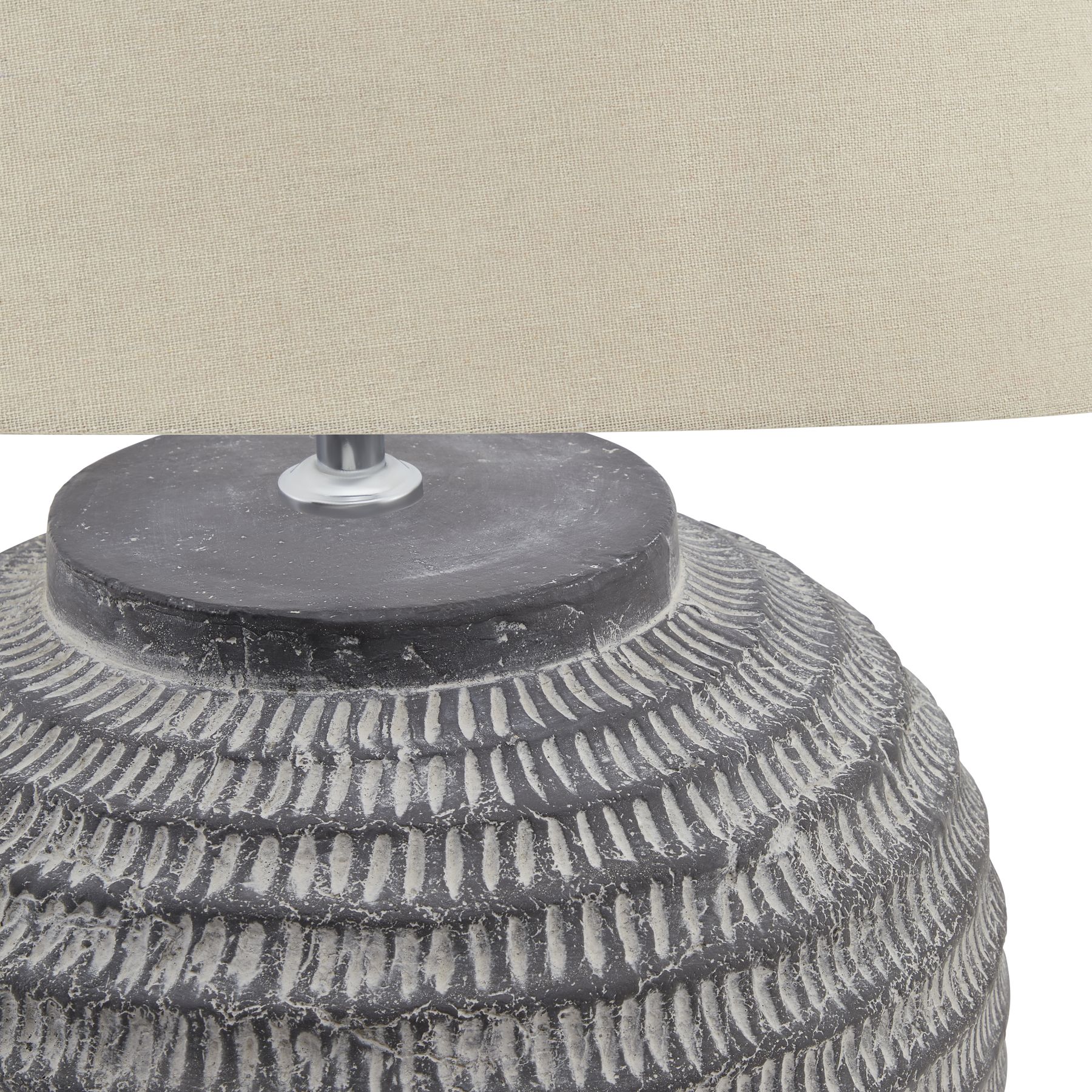Amalfi Grey Stone Carved Lamp - Glasstone Furniture