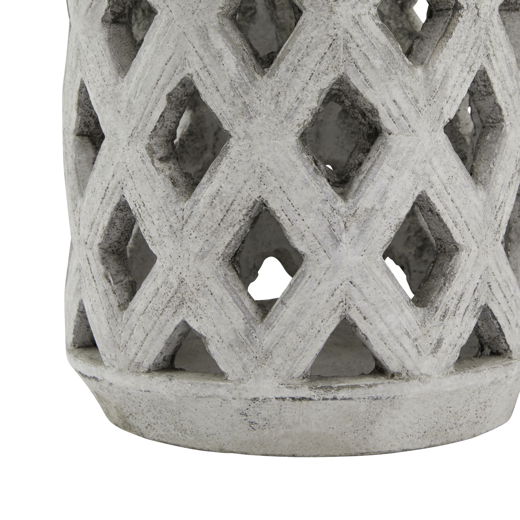 Athena Stone Large Lattice Lantern - Glasstone Furniture