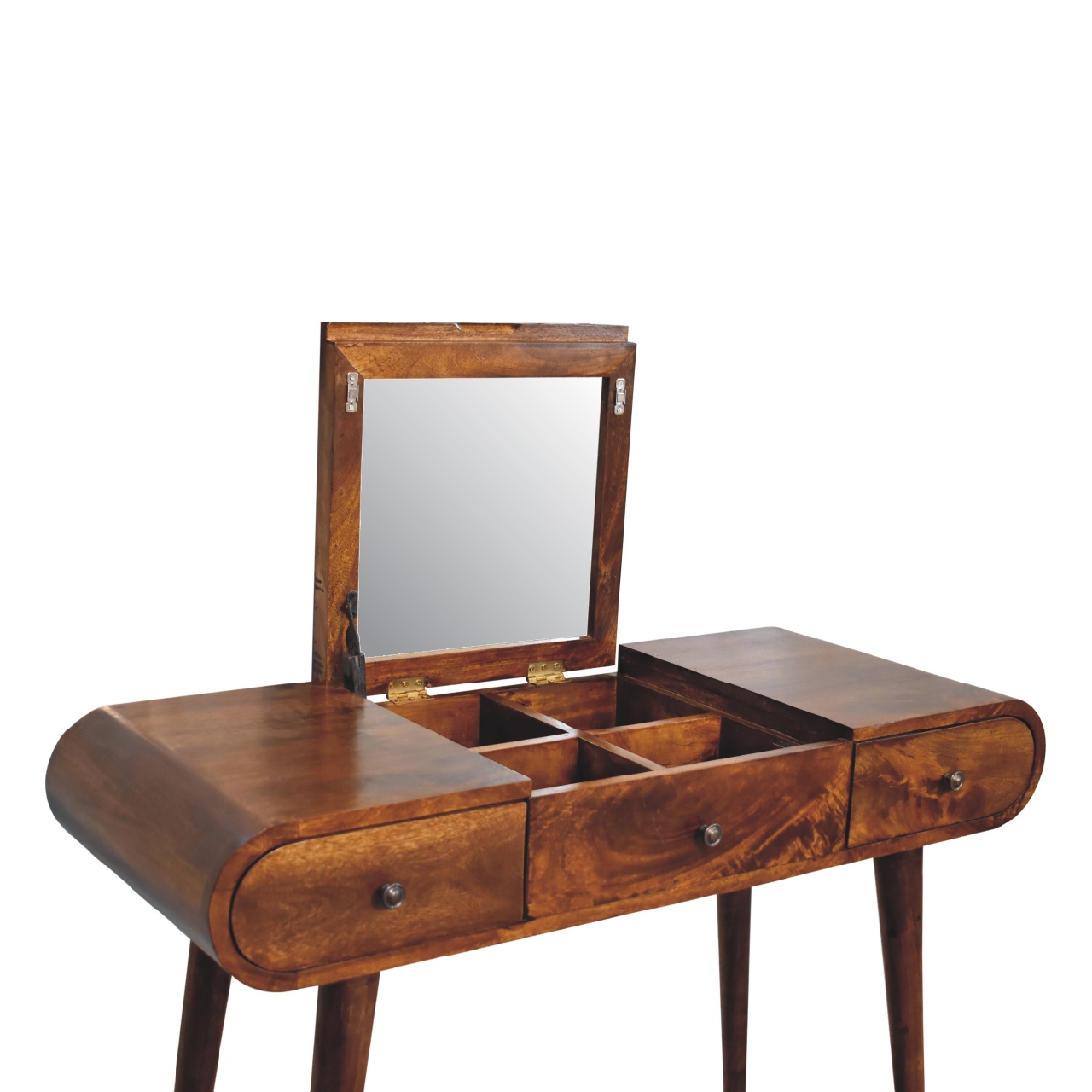 Chestnut Mirror Dressing Table - Glasstone Furniture